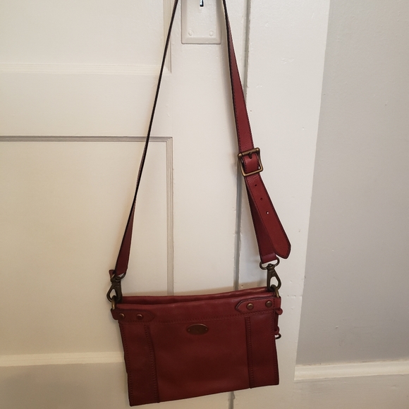 Fossil | Bags | Fossil Red Leather Purse | Poshmark